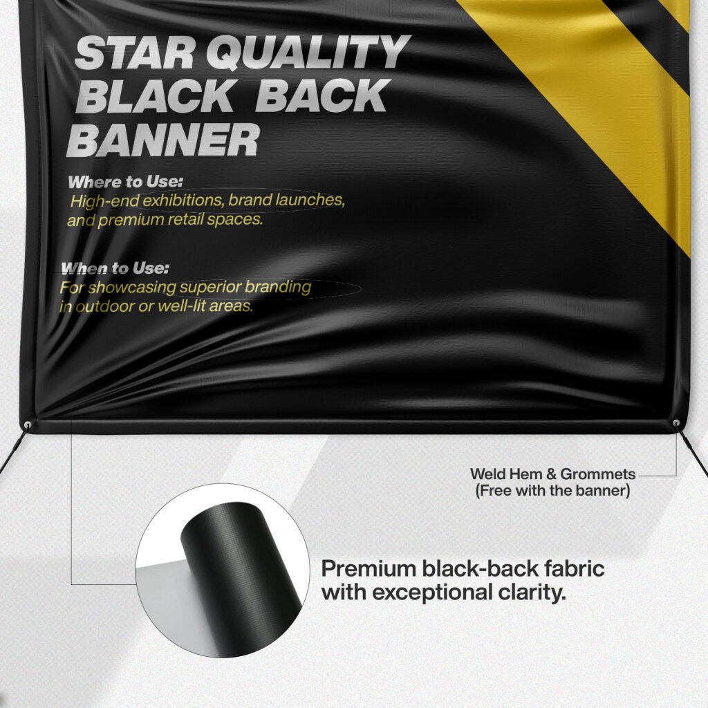 Star Quality Black Back Banner | Blackback Banner | Premium Quality ...